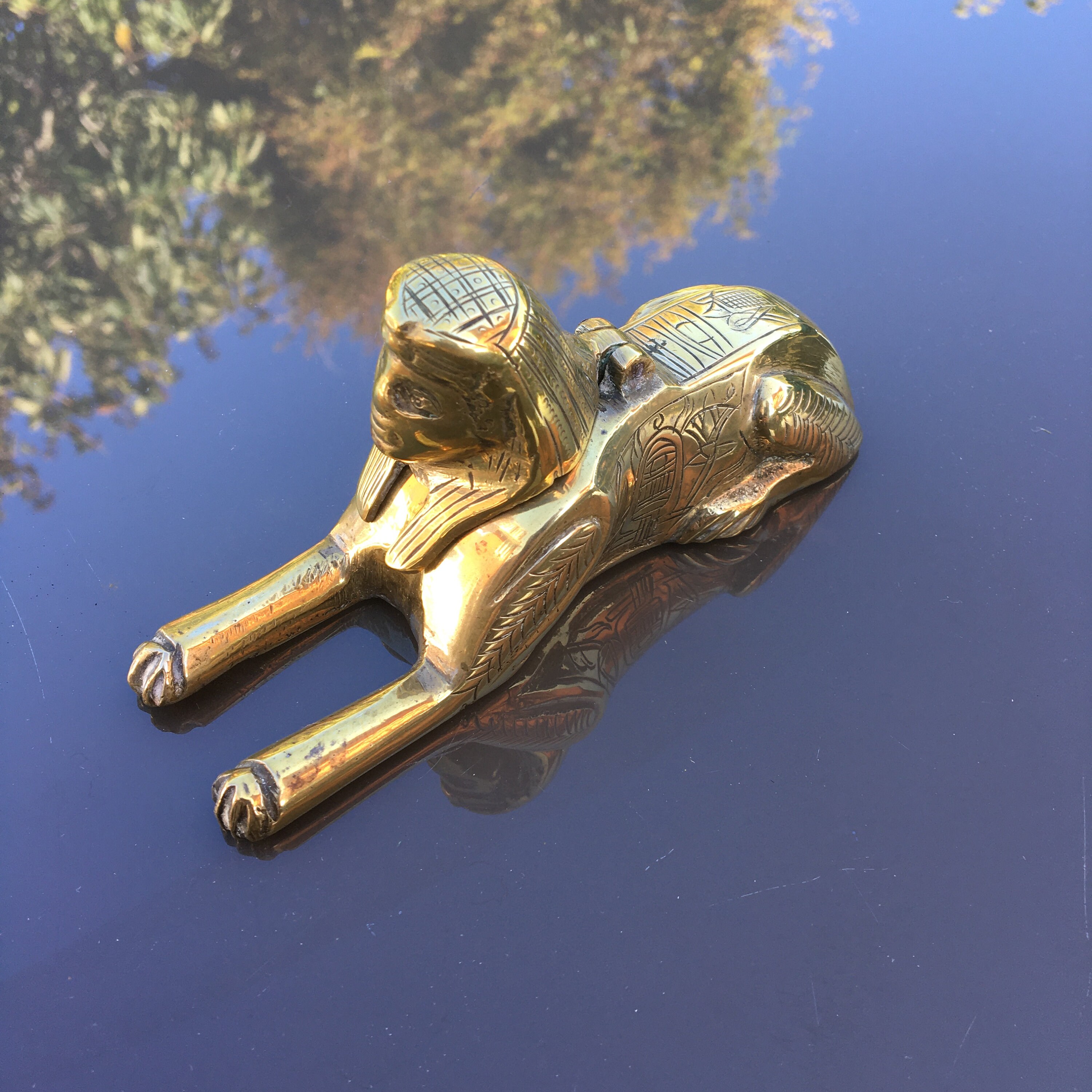 Brass Sphinx Egyptian Inkwell 1920s - Etsy Brass Sphinx Egyptian Inkwell 1920s - Etsy