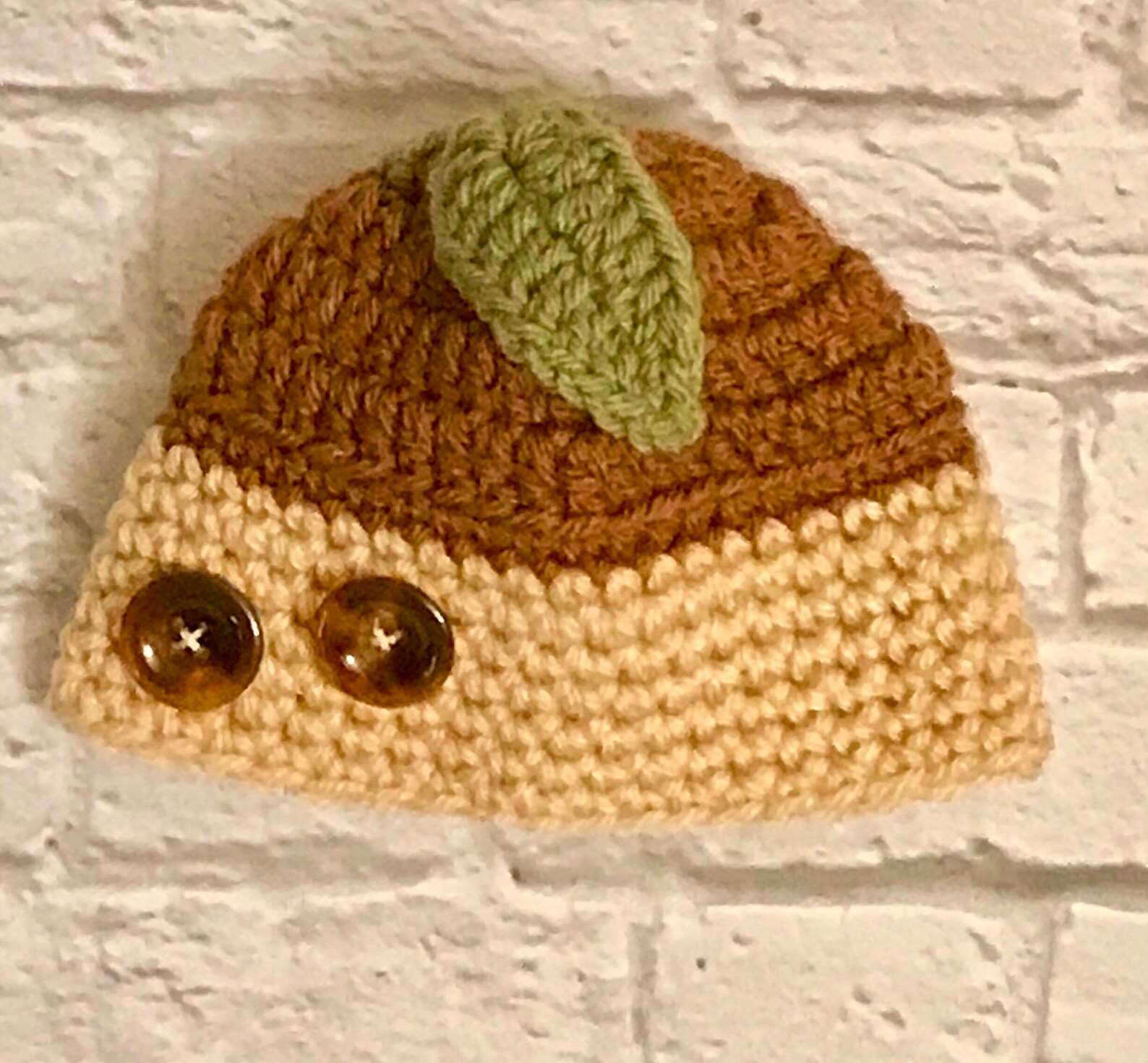 Newborn Photo Prop, Acorn Hat, Baby Hat, Photo Prop, Crochet Baby Hat ...