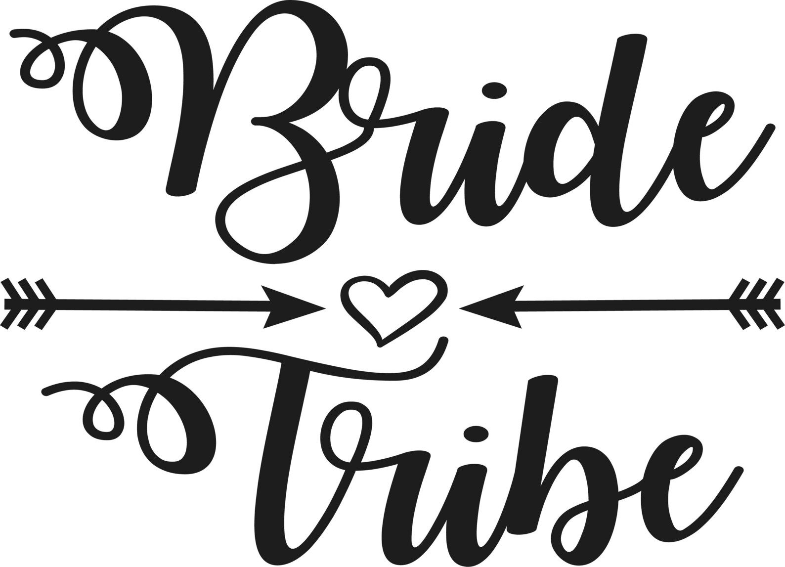 Bride Tribe vector design for printing/cutting | Etsy
