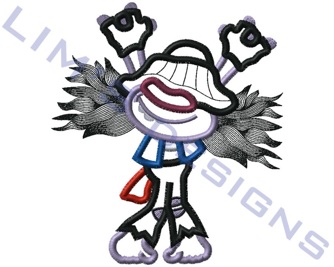 Riff Rock Troll Applique Machine Embroidery Design 4 Sizes - Etsy