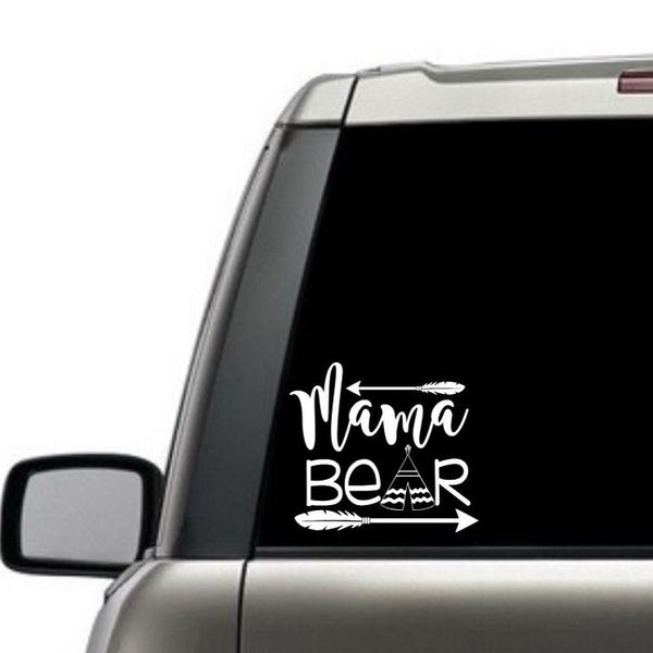 Mama Bear Car Decal - Etsy
