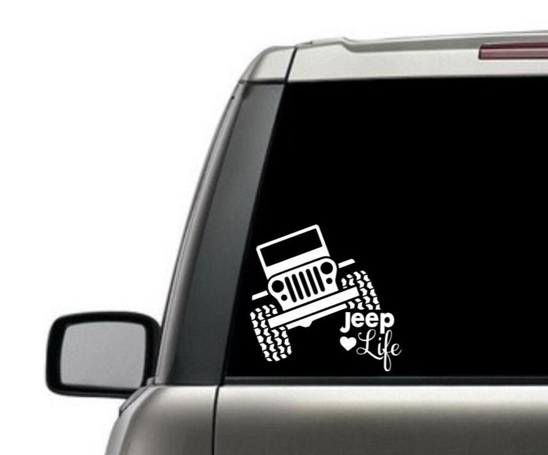Jeep Life Decal / Vinyl Decal / Car Window Decal / Gift for Her ...