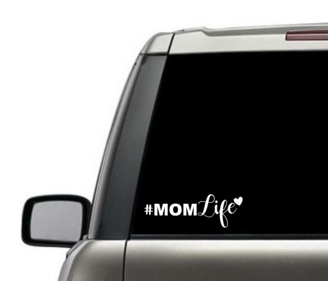 Mom Life Decal / #momlife / Car Window Decal / Car Decal / Family Decal ...