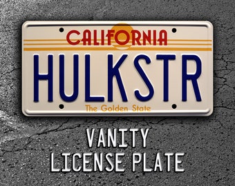 Hulk license plate | Etsy