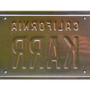 Knight Rider KITT Trans Am KNIGHT KARR Metal Stamped Replica Prop ...