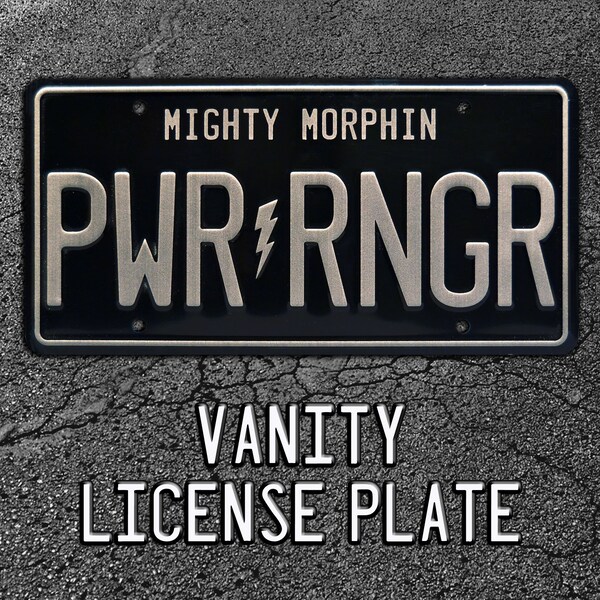 Power Rangers License Plate - Etsy