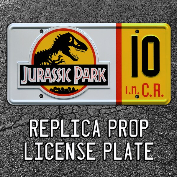 Jurassic Park License Plate - Etsy