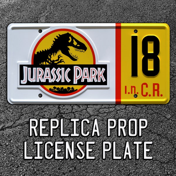 Jurassic Park License Plate - Etsy