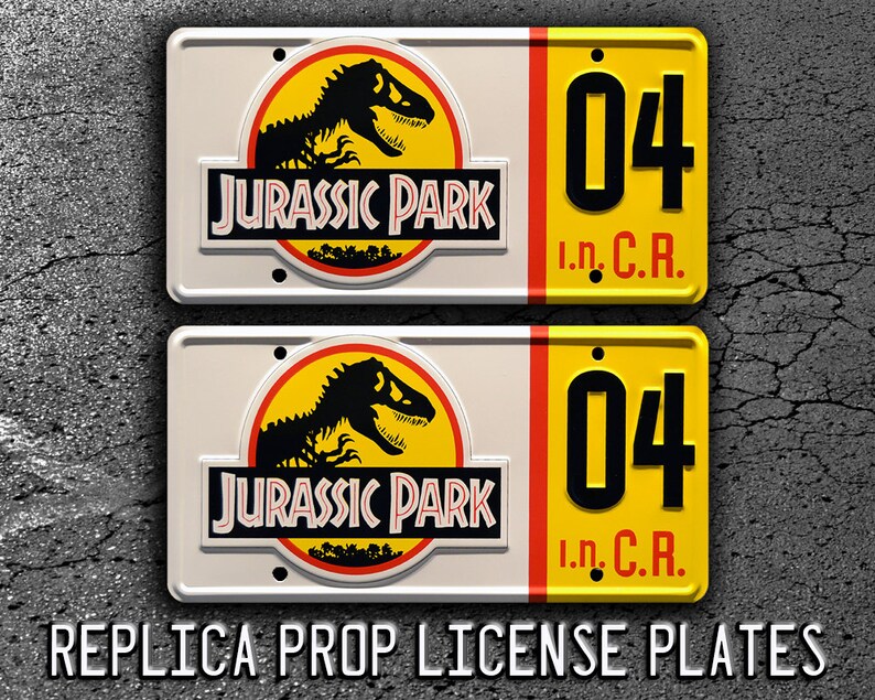 Jurassic Park Ford Explorer Tour Vehicle 04 Two Plate Etsy