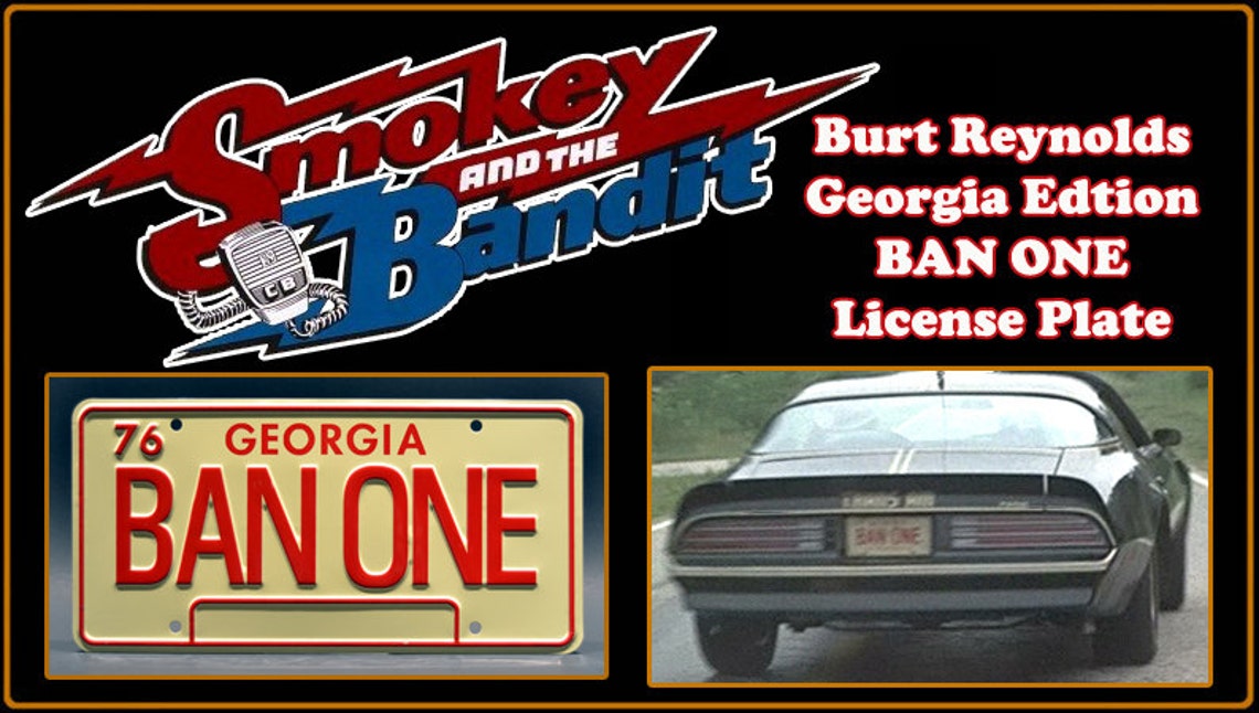 Smokey and the Bandit 1977 Trans Am BAN ONE Metal | Etsy