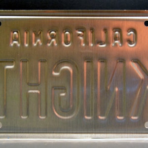 Knight Rider KITT Trans Am KNIGHT KARR Metal Stamped - Etsy