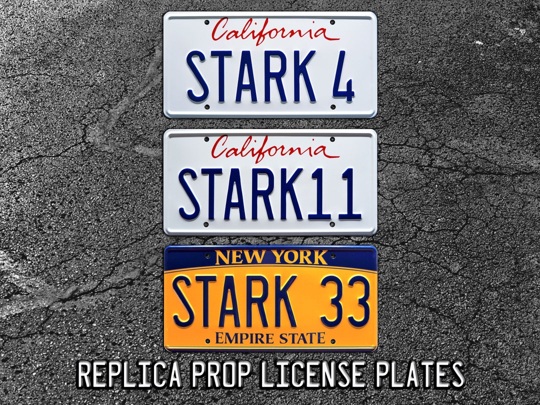 Iron Man & Avengers STARK 4 STARK 11 STARK 33 Metal Stamped Replica ...