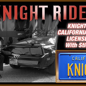 Knight Rider KITT Trans Am KNIGHT KARR Metal Stamped - Etsy