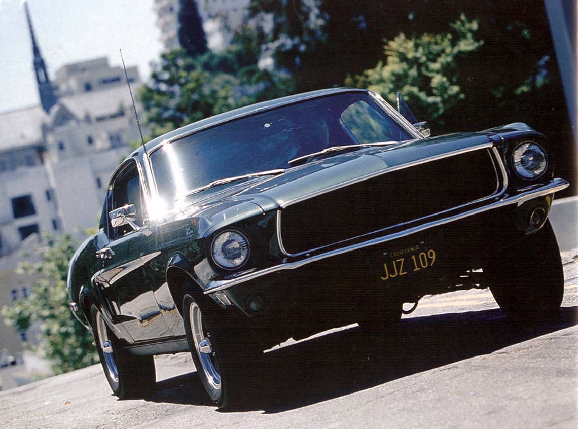 Bullitt Steve Mcqueens 1968 Mustang JJZ 109 Metal - Etsy