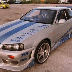 2 Fast 2 Furious Paul Walkers Nissan Skyline T4U 842 Metal Stamped ...