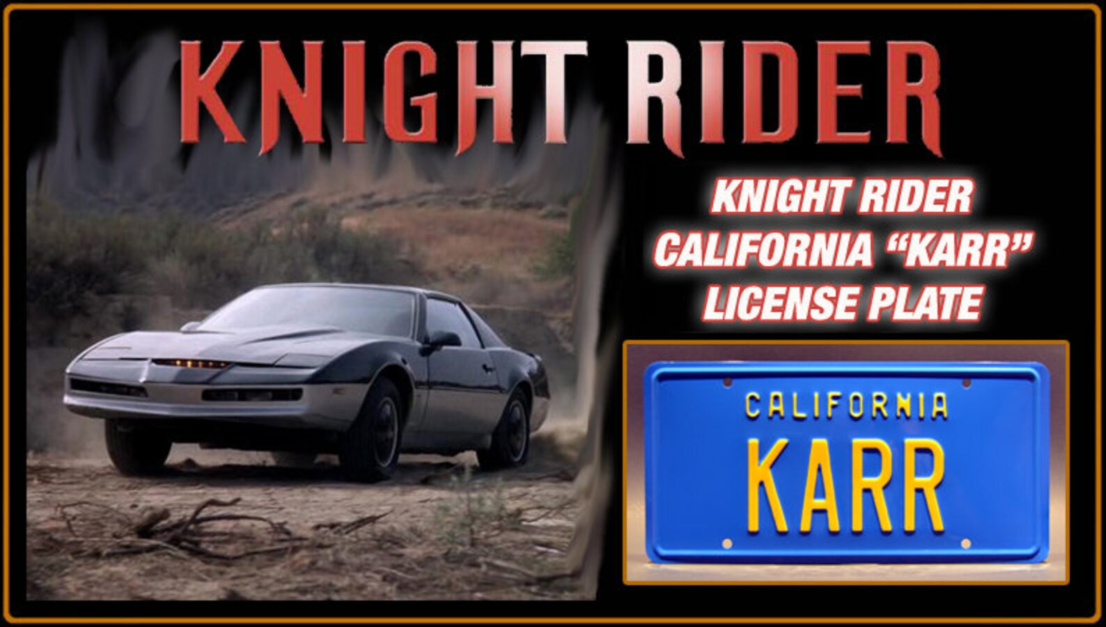 Knight Rider KITT Trans Am KNIGHT KARR Metal Stamped - Etsy