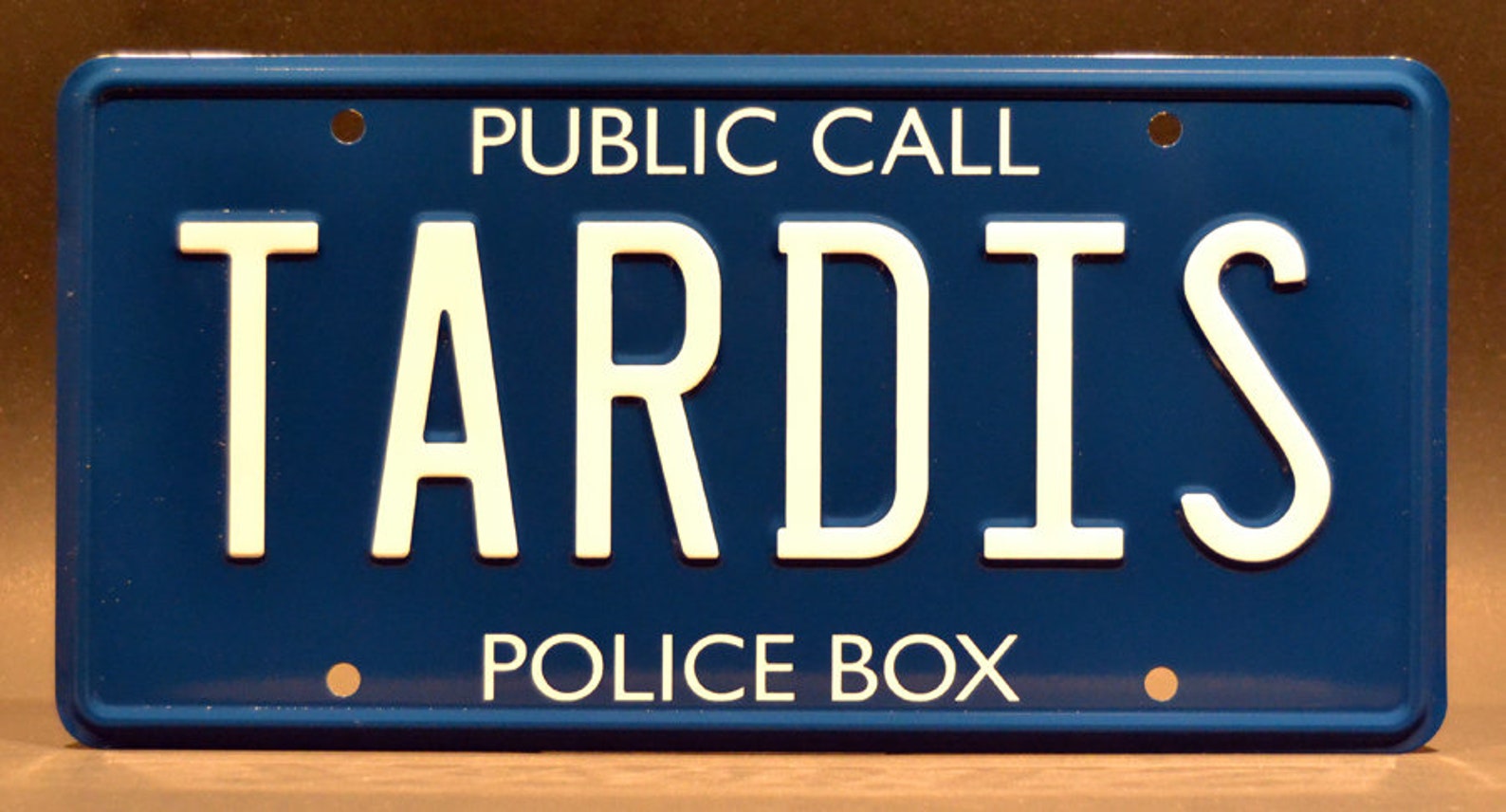 Doctor Who TARDIS BAD WOLF Metal Stamped Vanity License | Etsy