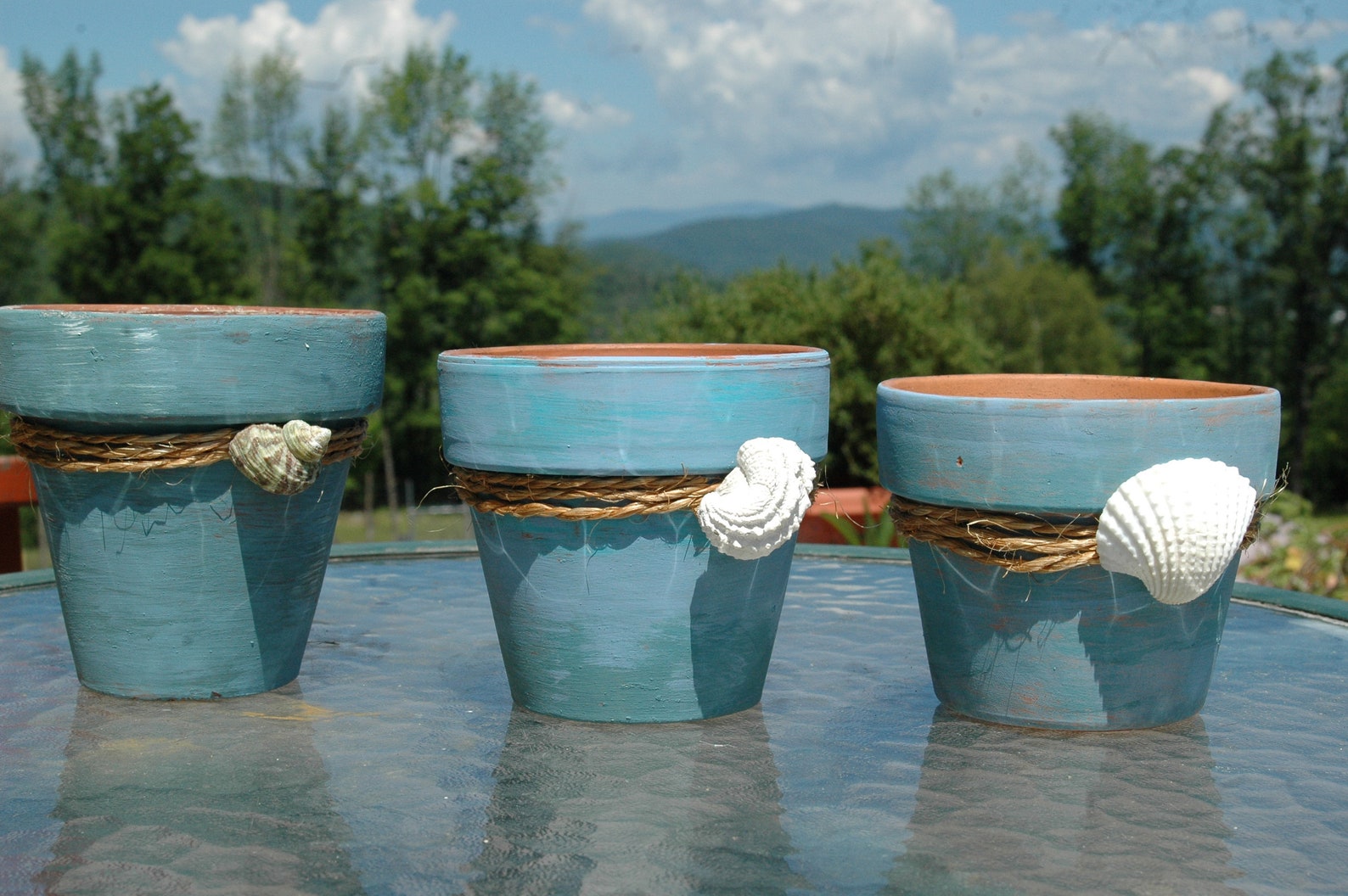 Nautical Clay Pots | Etsy