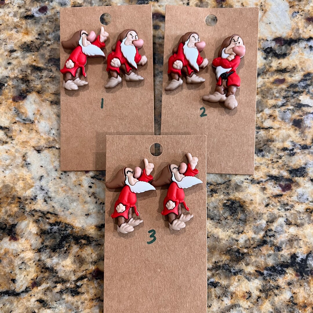 Grumpy Disney Earrings - Etsy