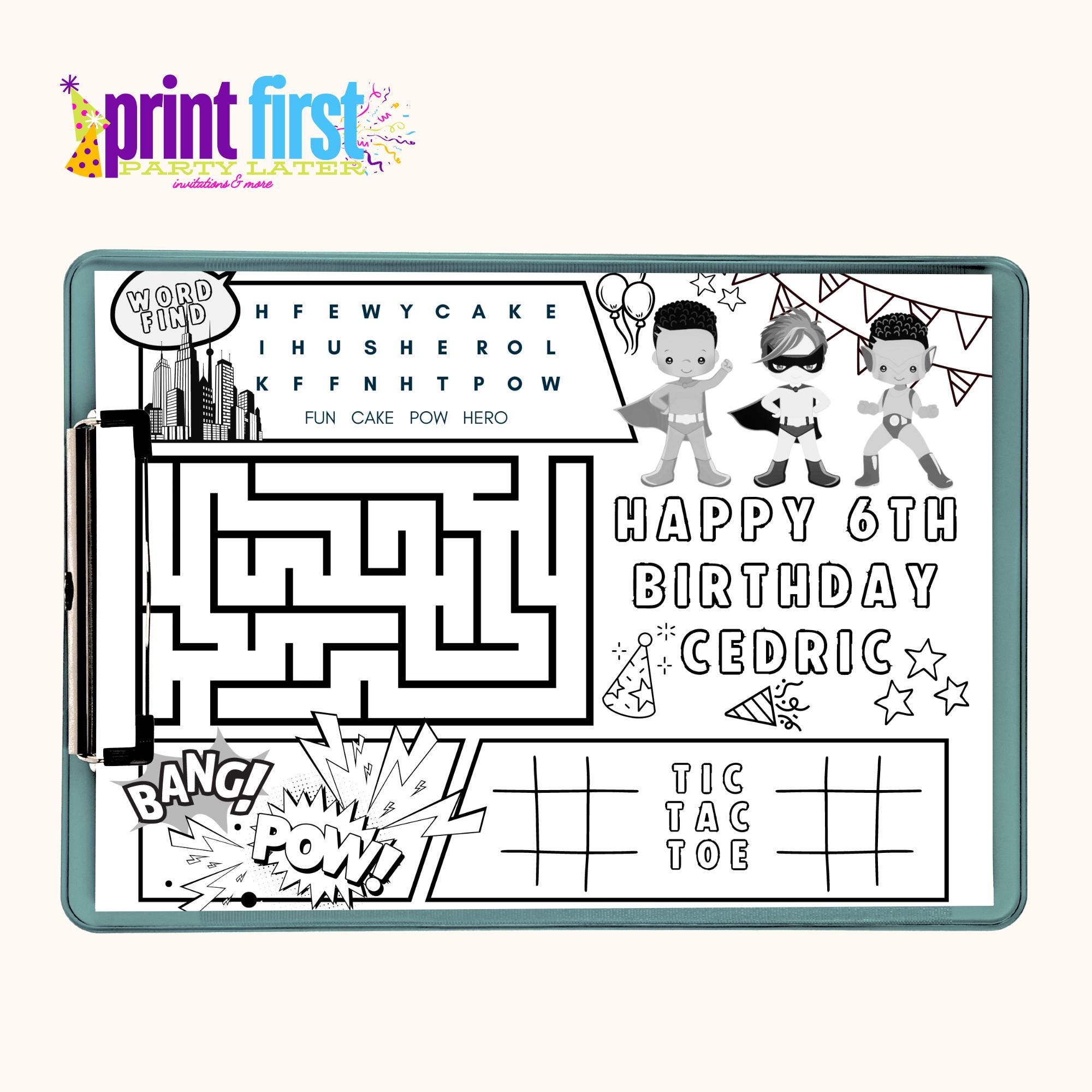 All Superheroes Coloring Activity Sheet | Page Size 11 X 8.5 ...