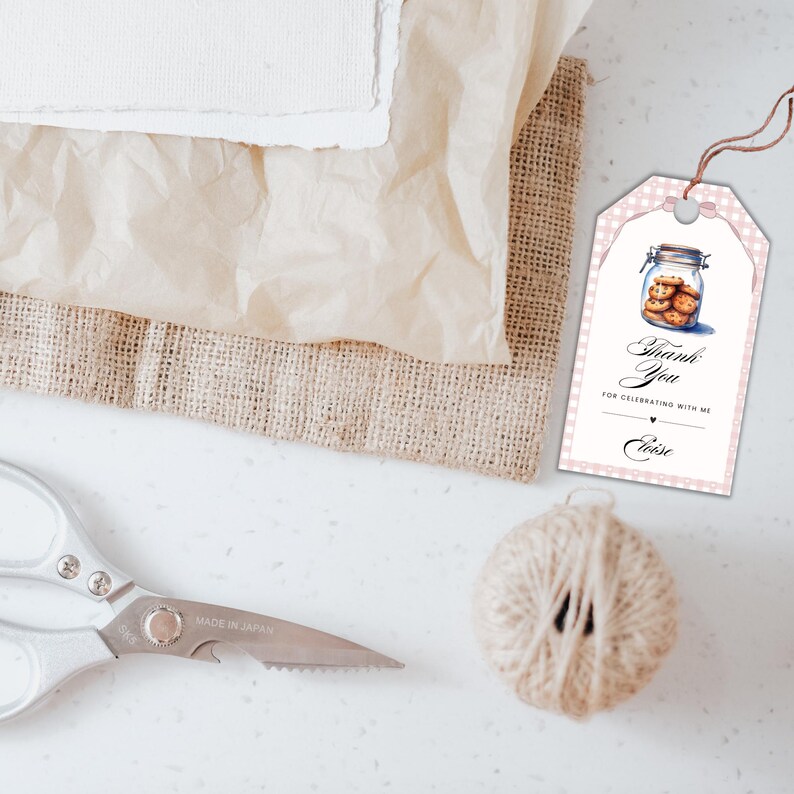 Milk and Cookies Gift Tag | 1st 2nd 3rd Party Party | Editable ...