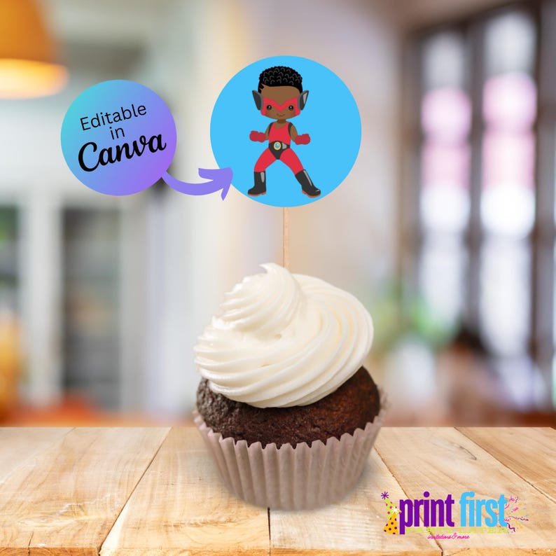 Calling All Superheroes Custom Cupcake Toppers | Superhero Party ...