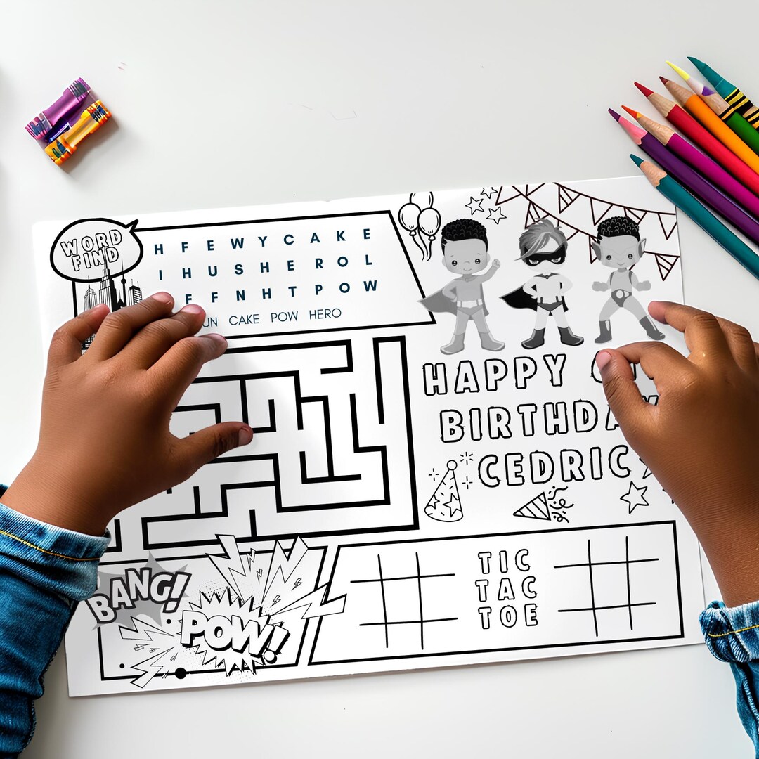 All Superheroes Coloring Activity Sheet | Page Size 11 X 8.5 ...