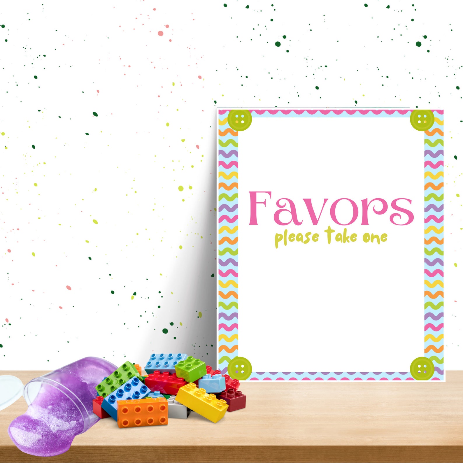Ric Rac Birthday Party Sign Table Sign Package Bundle | Pastel Cute Zig ...