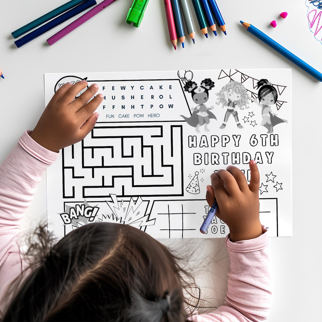 All Superheroes Coloring Activity Sheet | Page Size 11 X 8.5 ...