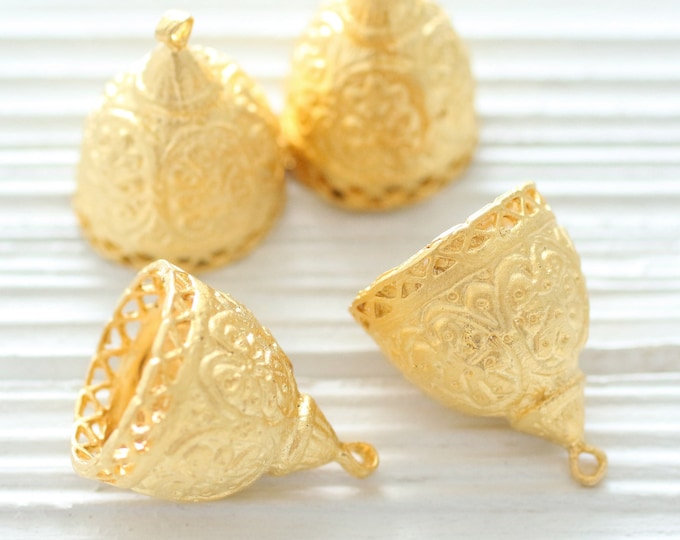 12mm Antiqued Copper Floral Filigree Bead Caps, Ornate Victorian Bead ...