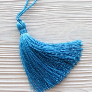 Silk Tassel, Blue Tassel, Large Tassels, Tassel, Turquoise Tassel ...