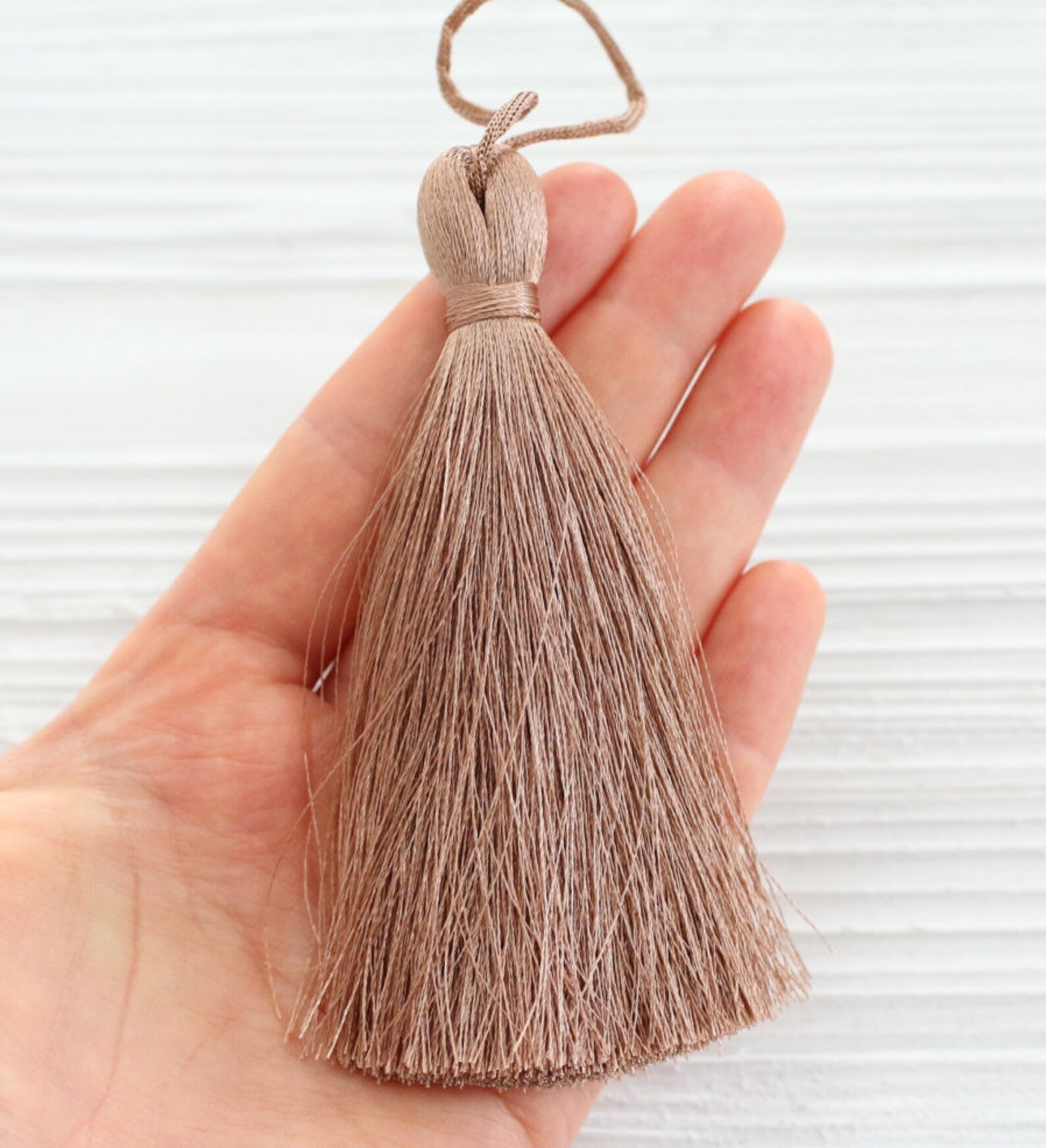 Coffee Brown Silk Tassel, Thick Tassel, Long Tassels, Extra Large Silk ...