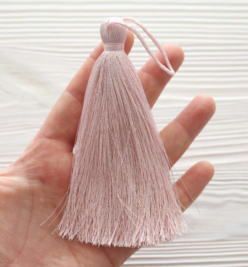 Pink Silk Tassel Extra Large Tassels Thick Tassels for | Etsy