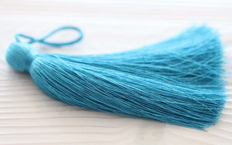 Turquoise Silk Tassel Extra Large Tassels Thick Silk Tassel - Etsy