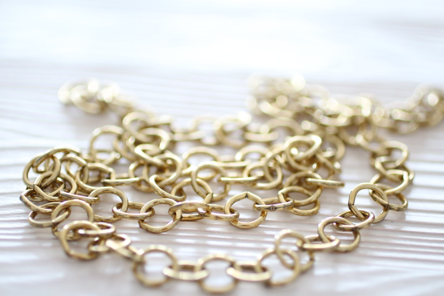 10mm round brass chain, large link chain, brass cable chain, gold brass ...