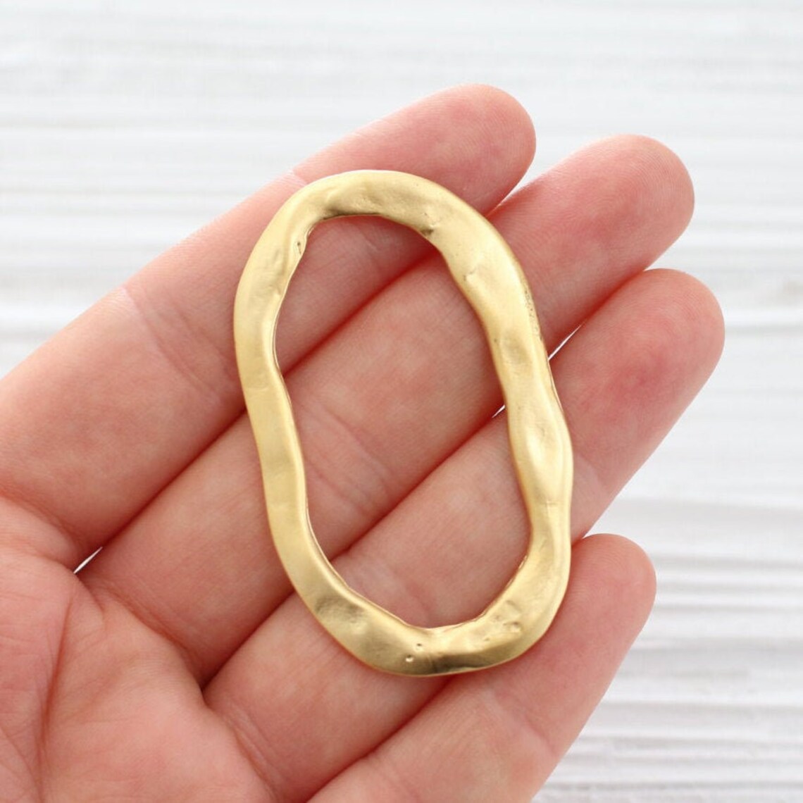 2pc Gold Ring Connectors Gold Link Ring Pendant Large Ring - Etsy