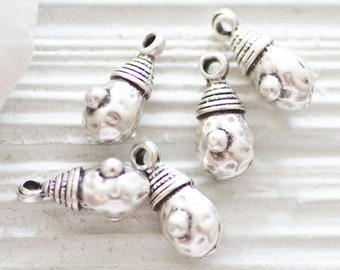 4pc Large Basket Charms Gold, Craft Charms, Necklace Charm Pendant ...