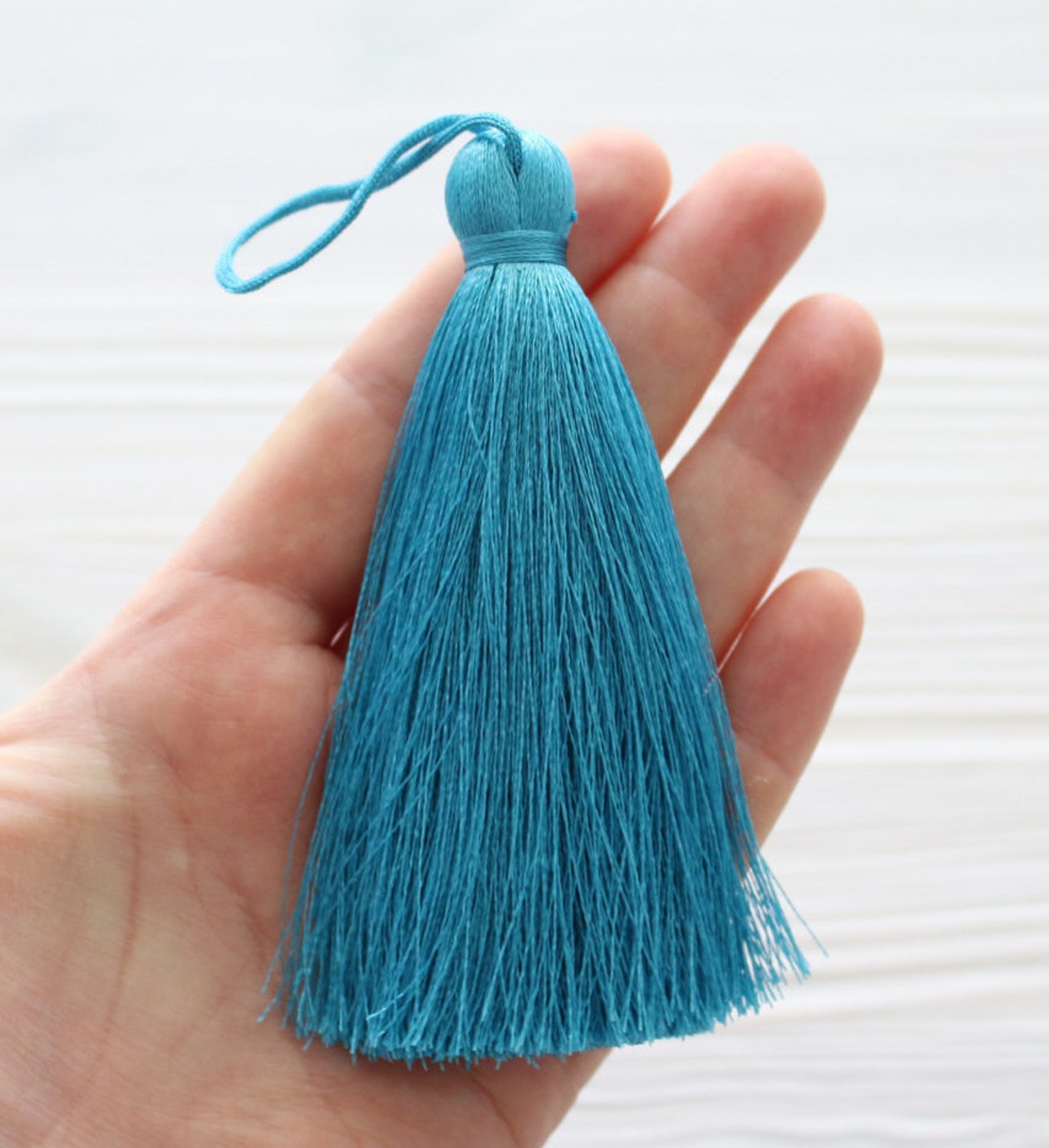 Turquoise Silk Tassel Extra Large Tassels Thick Silk Tassel - Etsy
