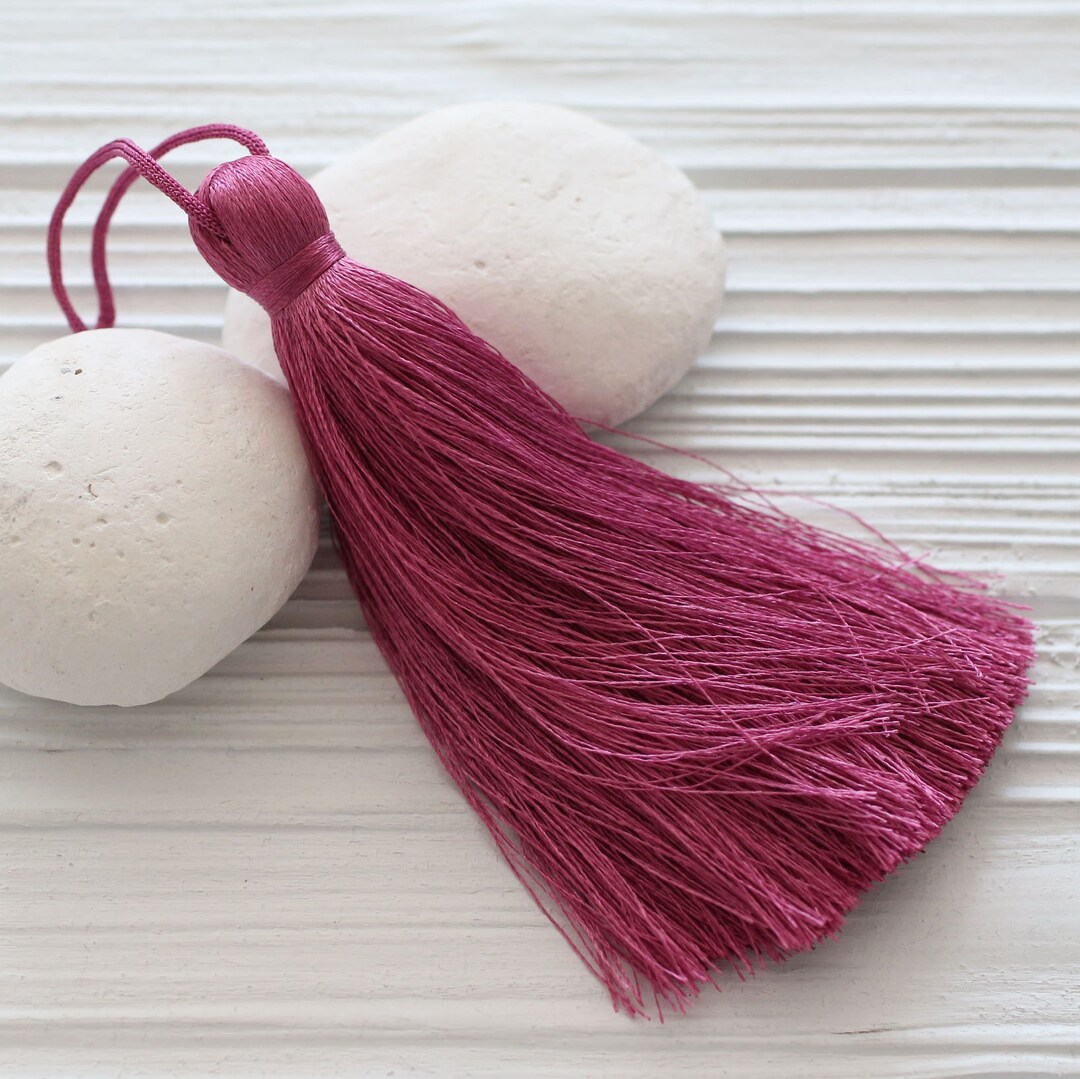 Orchid Silk Tassel, Rose Tassel, Grape, Extra Large Tassel, Silk Tassel ...