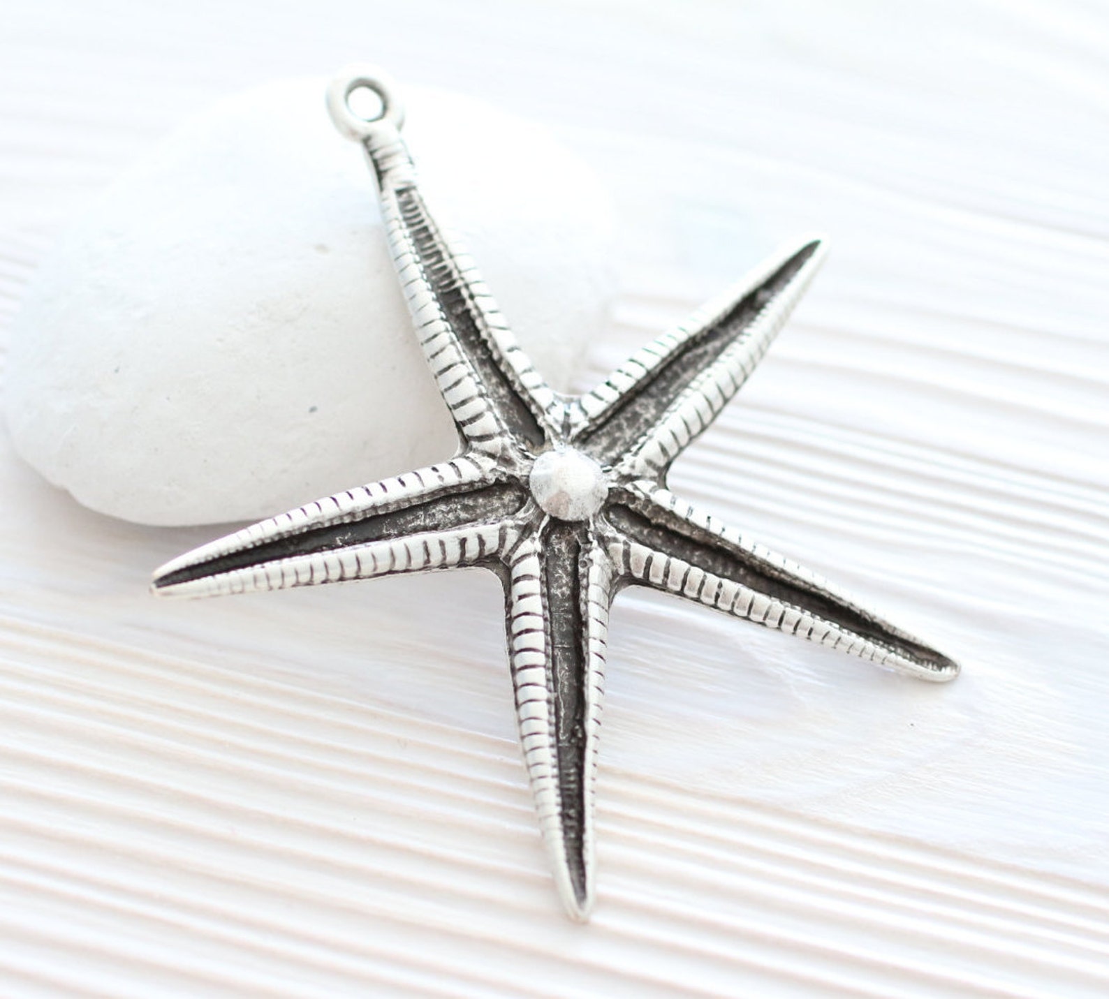 Starfish Silver, Large Starfish Pendant, Large Pendants, Sea Pendants ...