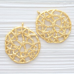 Gold Star Pendant, Starfish Pendant, Large Celestial Pendant, Stars ...