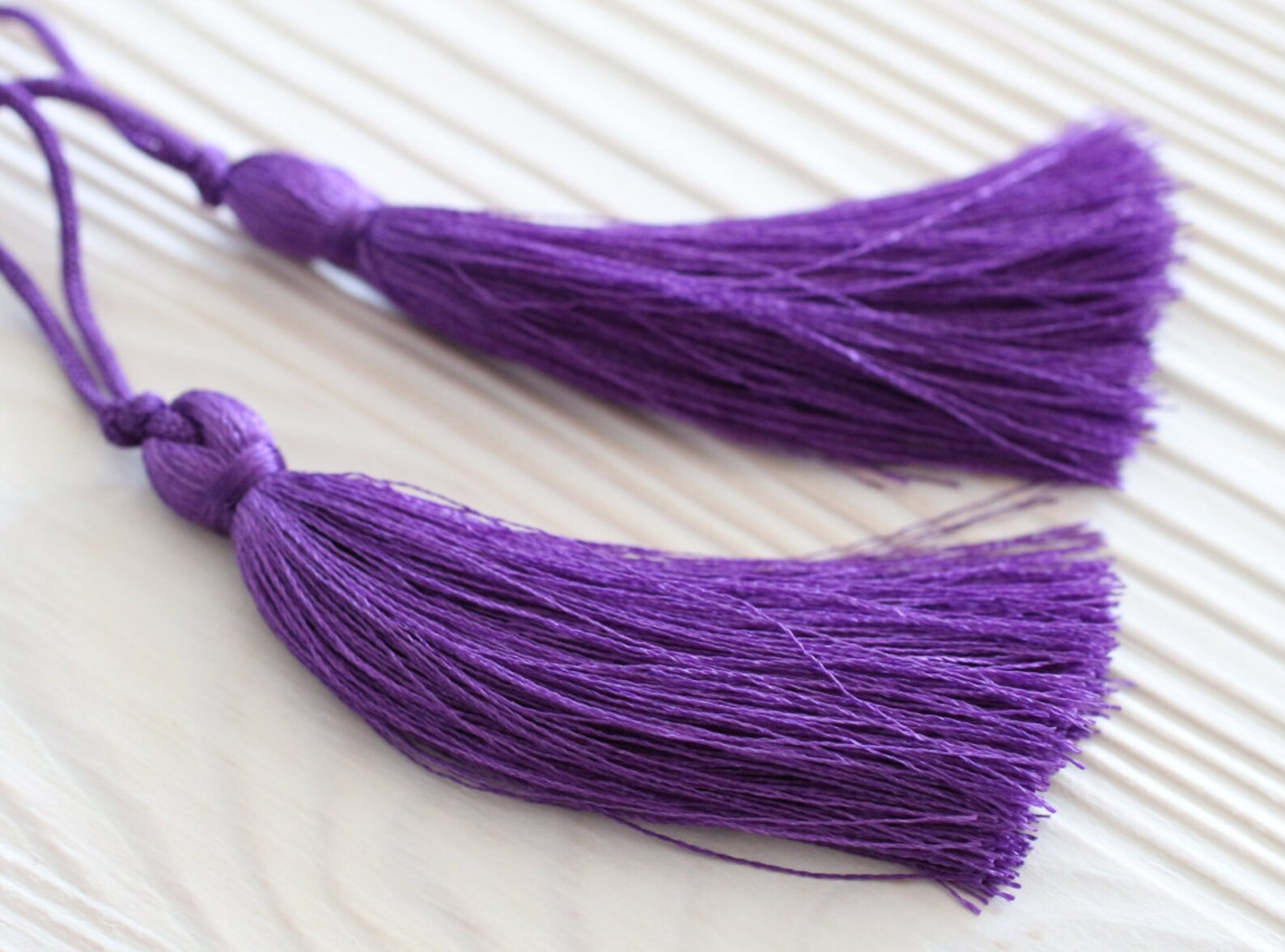Purple Tassel, Silk Tassel, Thread Tassel, Mala Tassel, Jewelry Tassels ...