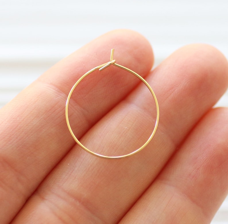 4pc 24K Gold Plated Earring Hoops Earring Loops Loop - Etsy
