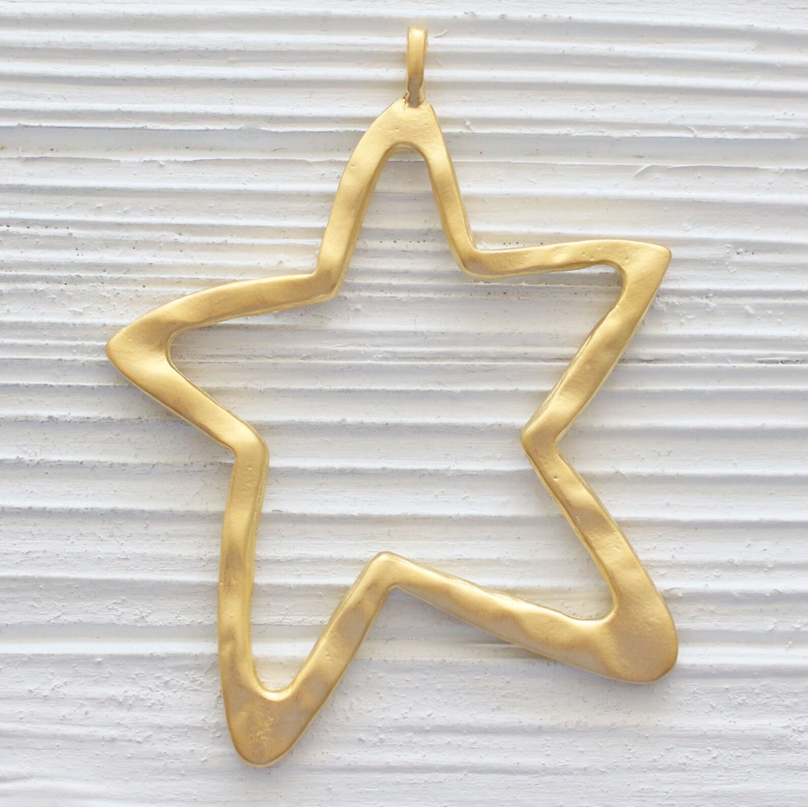 Gold Star Pendant Celestial Pendant Medallion Pendant Matte - Etsy