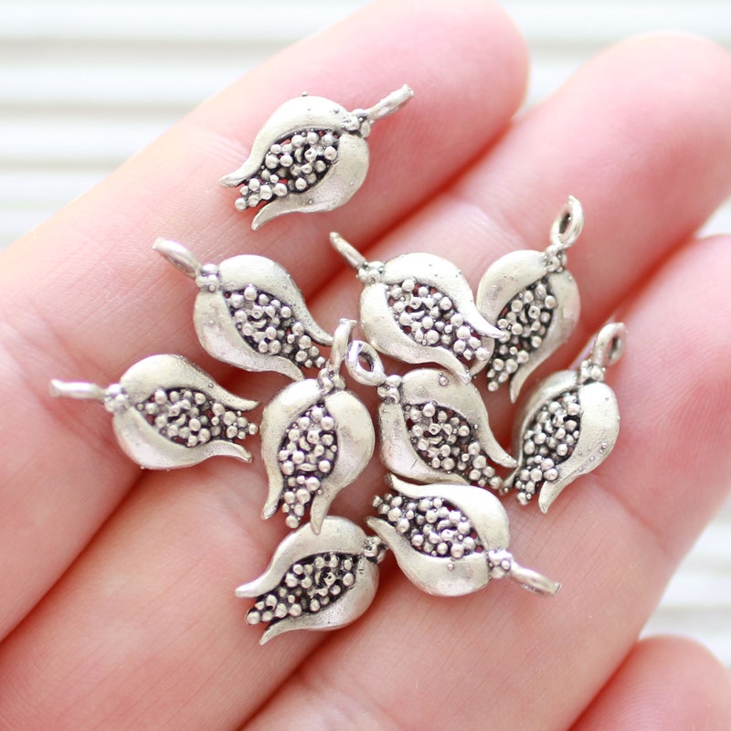 Pomegranate Charm - Etsy