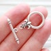 Toggle Clasps Silver, T Bar Ring, Large Silver Plated Jewelry Clasp ...