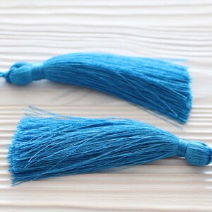 Silk Tassel, Blue Tassel, Large Tassels, Tassel, Turquoise Tassel ...