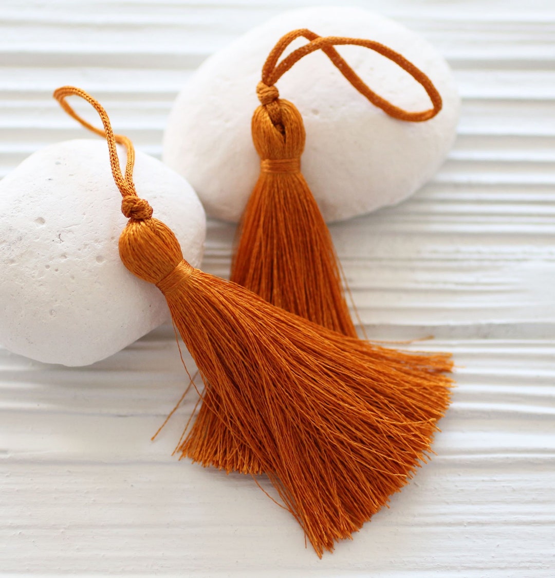 Copper Silk Tassel, Tassel Pendant, Home Decor Tassels, Sienna, Rust ...