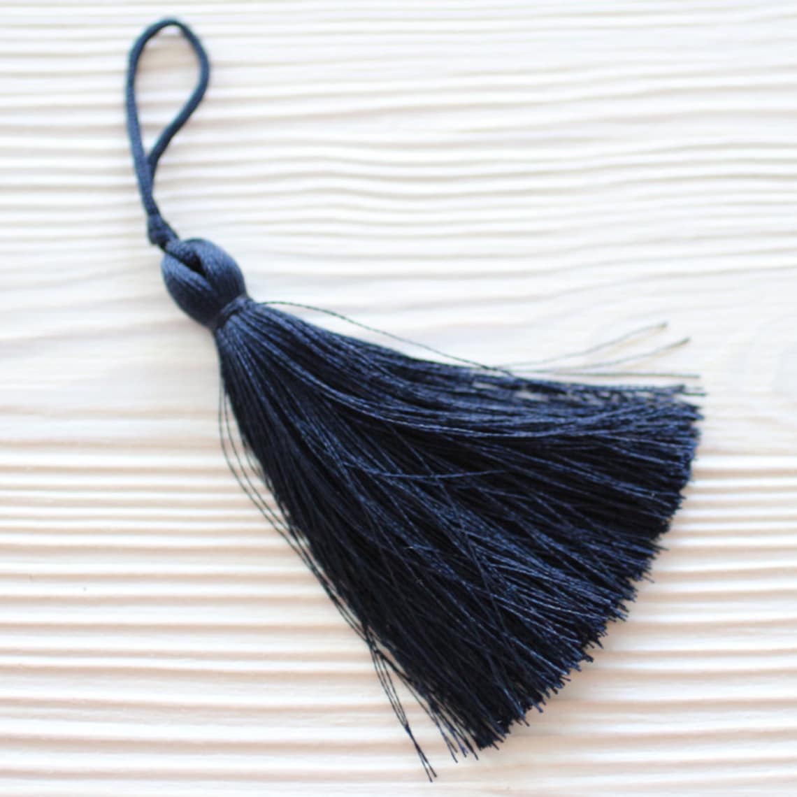 Navy Silk Tassel Dark Blue Tassel Large Tassels Tassels for - Etsy