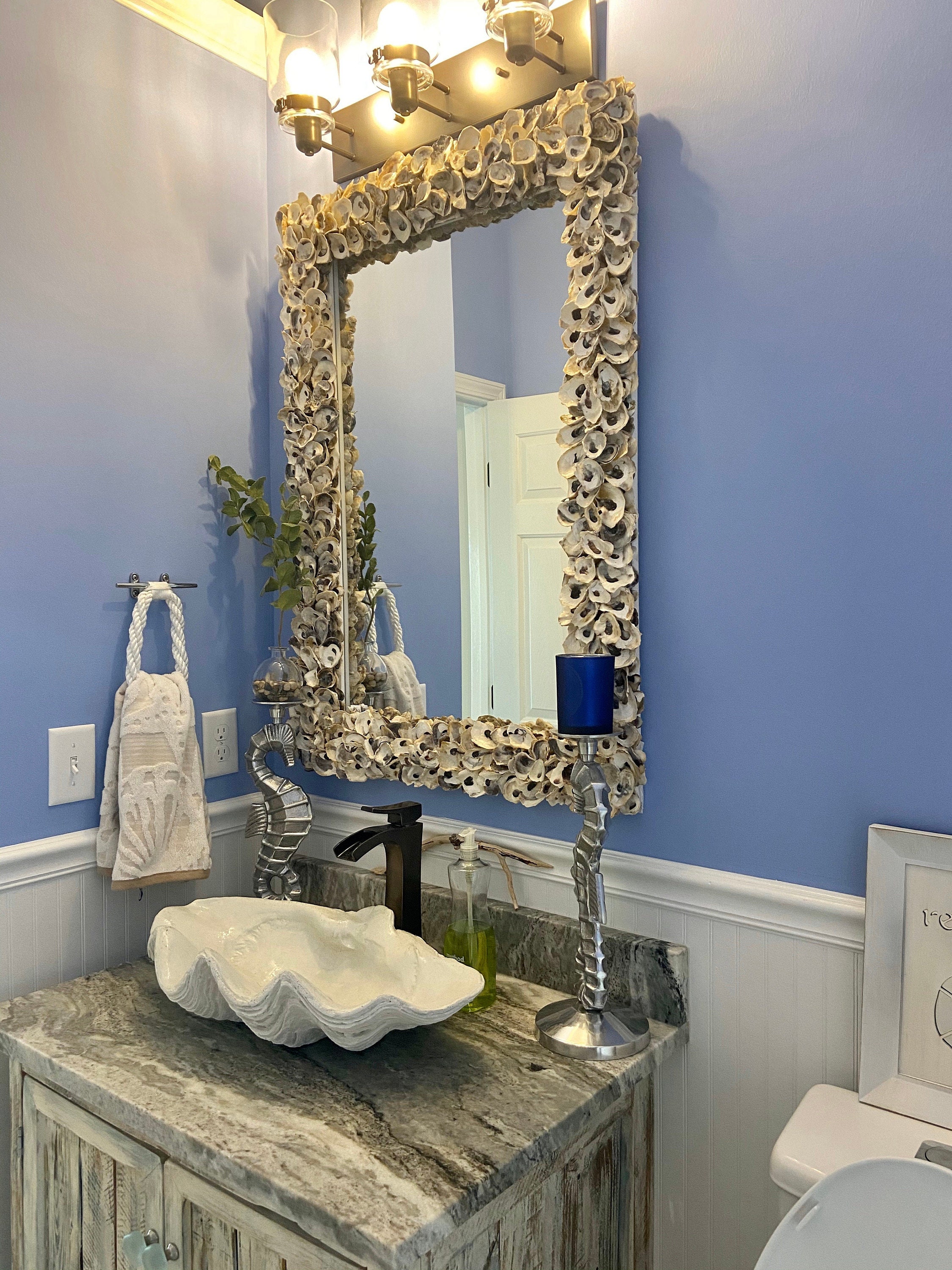 Seashell Clam Beach Lake Bathroom Vessel Sink | Etsy